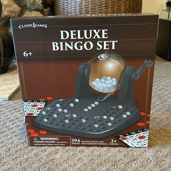 Classic Games | Games | Nwt Deluxe Bingo Set With Bingo Machine 75 ...